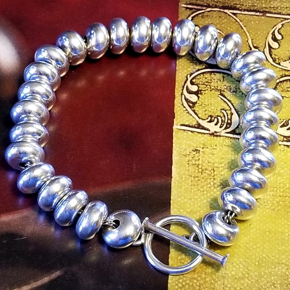 Silpada | Jewelry | Rare Silpada Sterling Silver Oval Bead Bracelet ...